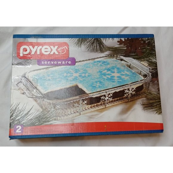 Pyrex | Kitchen | Pyrex 2 Piece Basket Serving Set 9x3 Pan Limited ...